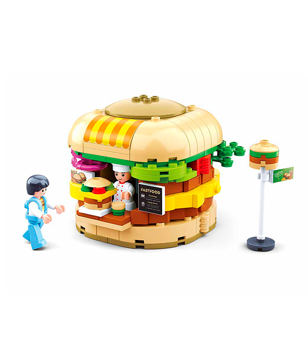 Puesto de Hamburguesas (Armable de 276 piezas) – Vamos a Jugar