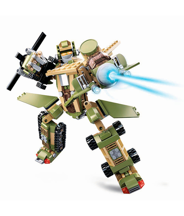 Robot Rey del Ejército (Armable de 448 piezas) - Vamos a Jugar